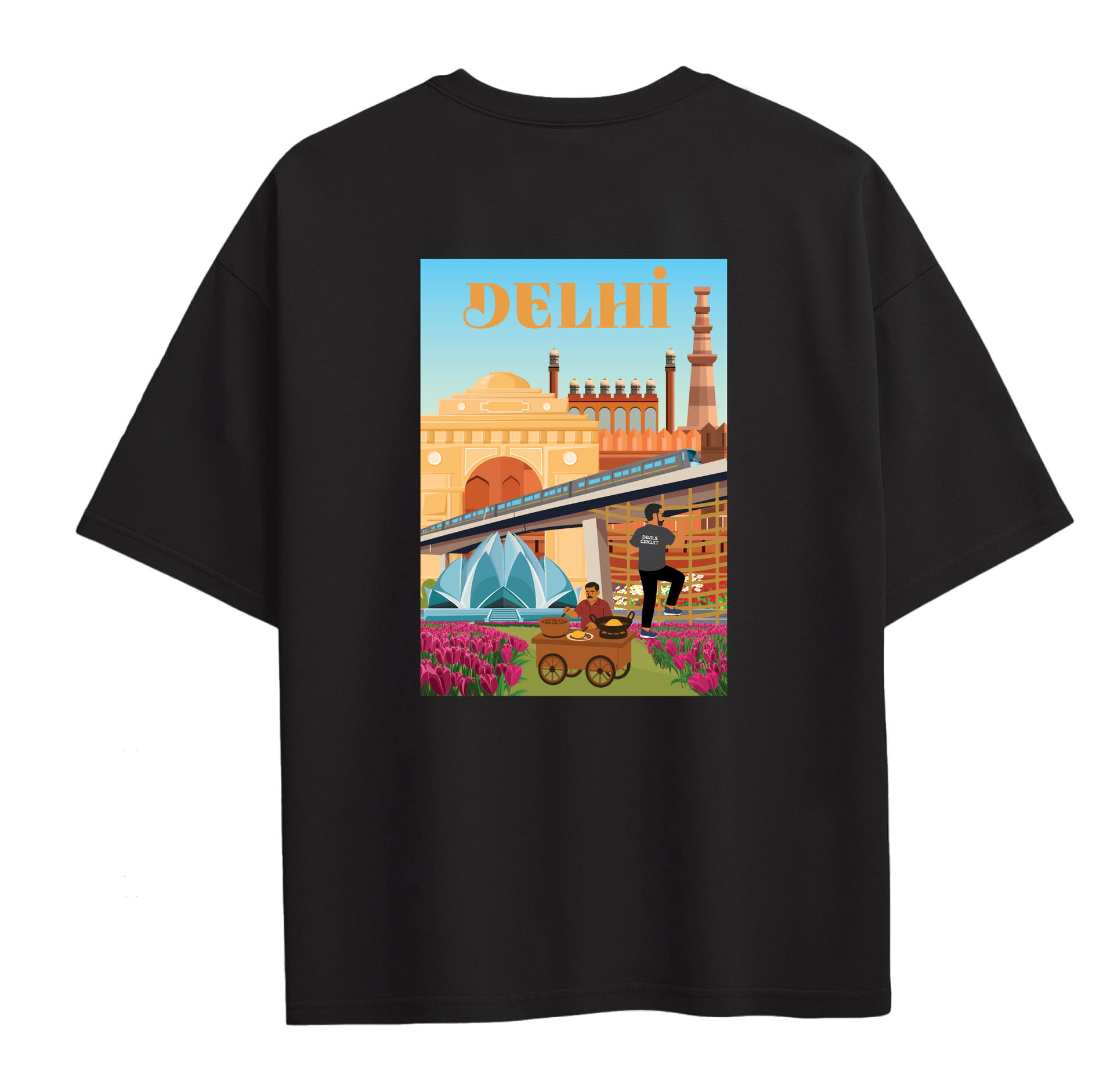 Limited Edition: Delhi Devils Circuit x Zuzumonk Oversized T-shirt